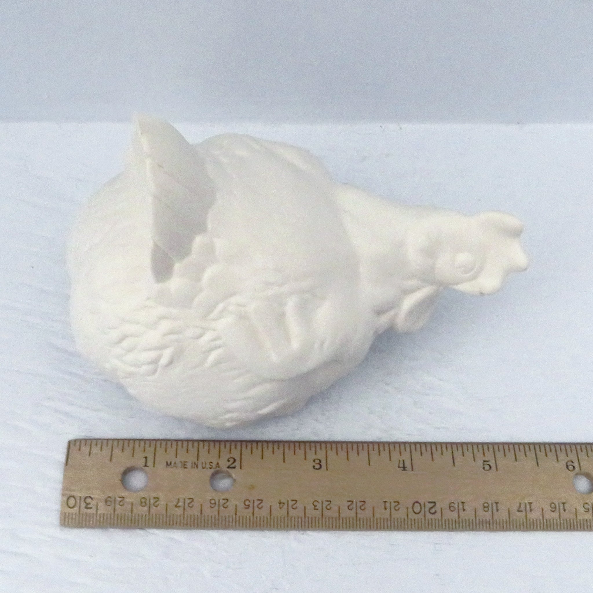 Handmade Unpainted Ceramic Chicken Figurine – JillsTreasureChest